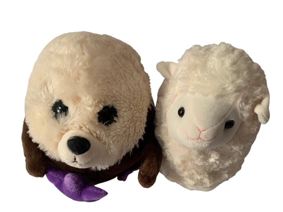 Weighted stuffed animal, sheep or otter sensory toy with 4 lbs, AUTISM ...